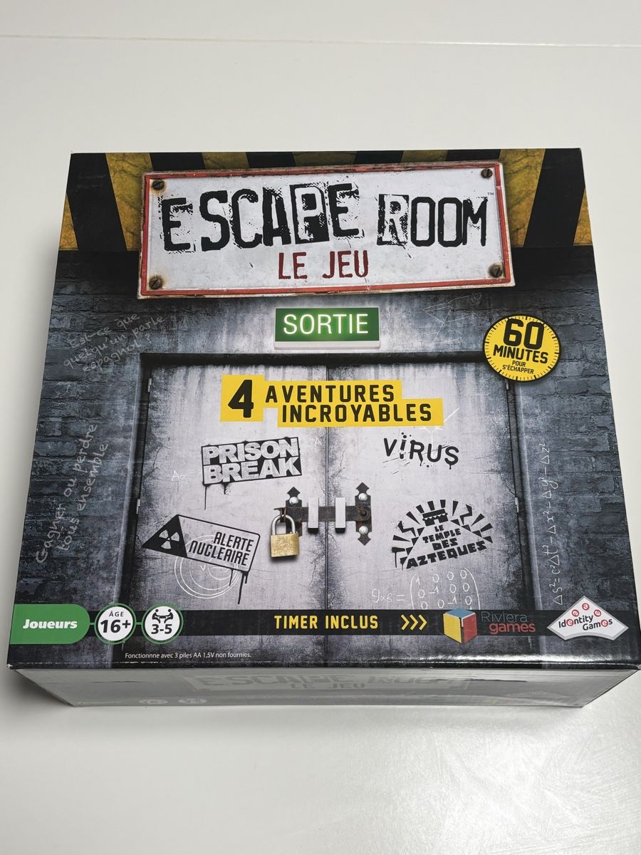 Escape Room – Le Jeu (4 aventures) – Neuf (Neuf avec emballage d ...