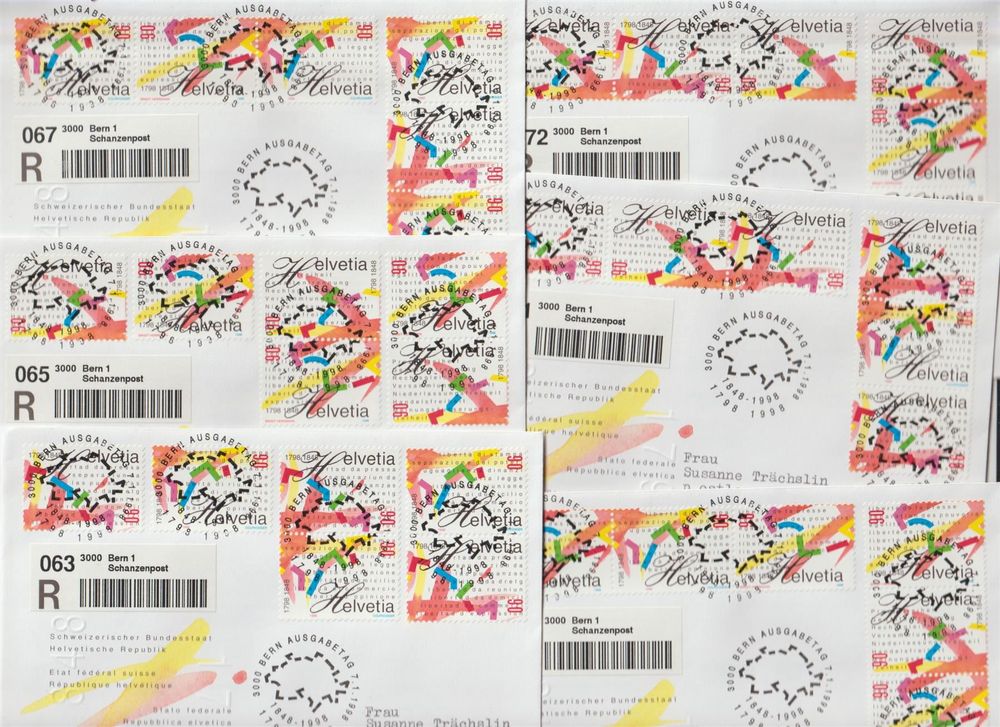 Lot de 10 FDC R Etat Fédéral (Gebraucht) in für CHF 22 – mit Lieferung ...