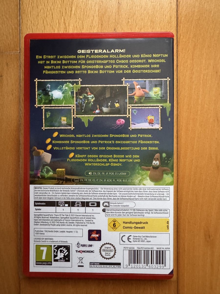 SpongeBob: Giganten der Gezeiten Switch 2 Spiel Game (Neu (gemäss ...