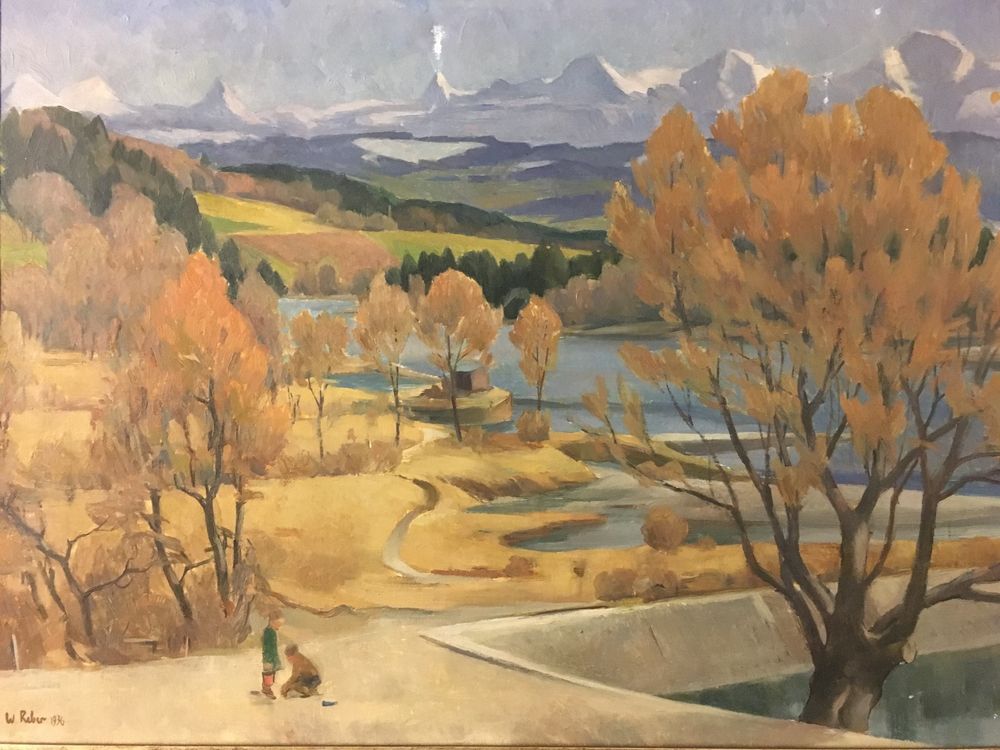 Ölgemälde von bekannten Schweizer Künstler Walter Reber. | Kaufen auf Ricardo
