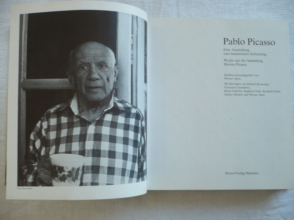 PABLO PICASSO, Sammlg. Marina Picasso, Kunsth. Zürich, 1982 (Gebraucht ...