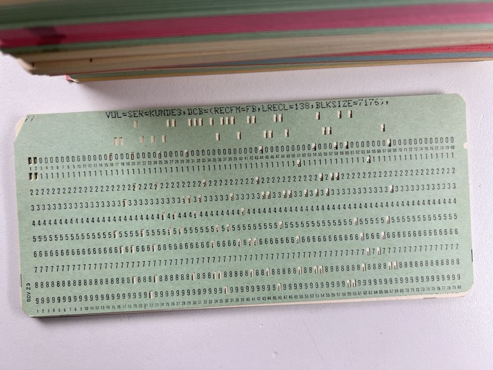 Lochkarten gelochte und ungelochte (Gebraucht) in Langenthal für CHF 1 ...