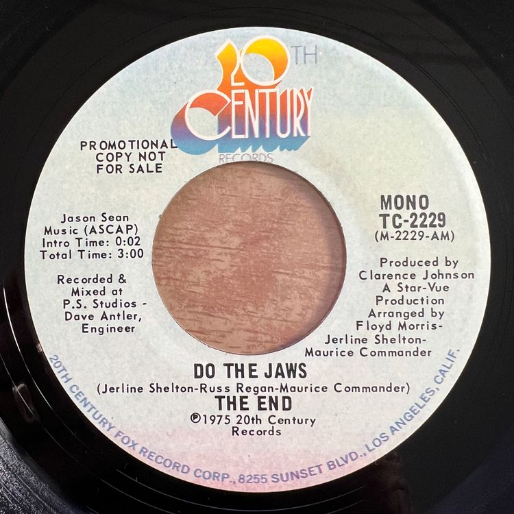 End - Do The Jaws / US-Promo 1975 - Very nice Copy (Gebraucht) in Gais ...