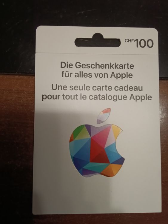 Geschenkkarte Apple (Neu und originalverpackt) in Münsingen für CHF 93 ...