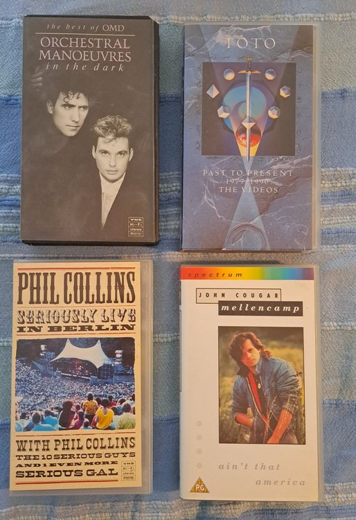 VHS Kassetten Phil Collings/Toto/OMD/John Mellencamp (Gebraucht) in ...