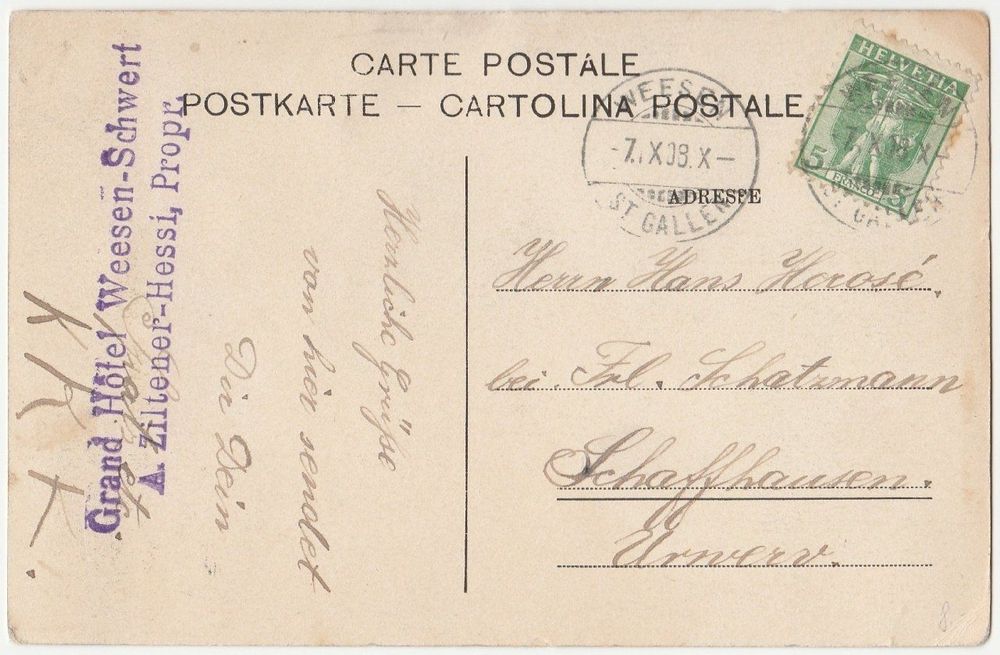 Weesen - Betlis (1908) | Kaufen auf Ricardo