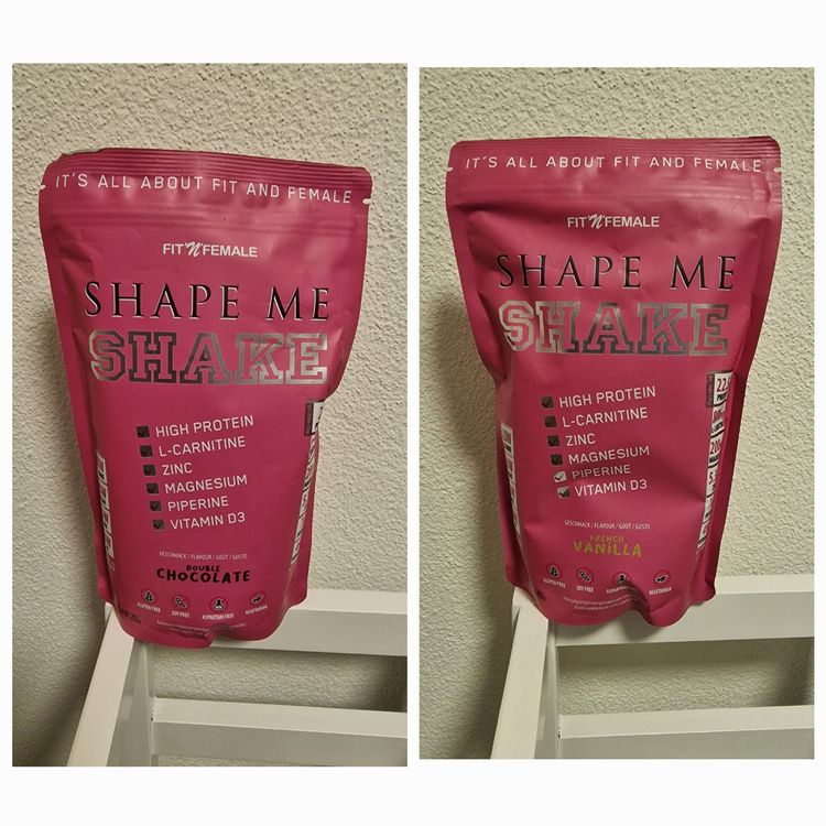 2 x SHAPE ME SHAKE, Fit'n'Female, Diät, Vanille, Chocolate (Neu und ...