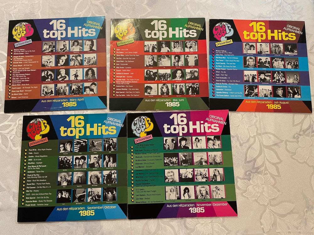 5 x Top Hits 1985, aus den Hitparade | Kaufen auf Ricardo