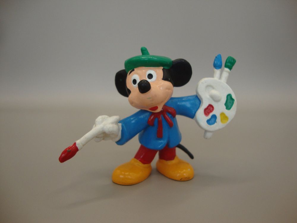 MICKEY MOUSE ALS MALER 5 CM 1991 BULLYLAND DISNEY | Kaufen auf Ricardo