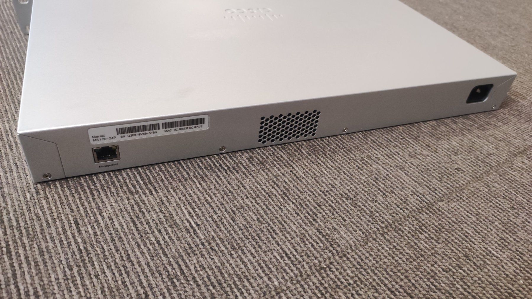 Cisco Meraki MS120-24LP – 24-Port Gigabit Switch mit PoE (Gebraucht) in ...