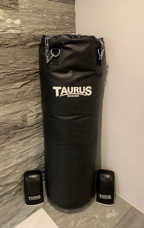 Schwerer Boxsack mit Handschuhen (Gebraucht) in Sagogn für CHF 45 – nur ...