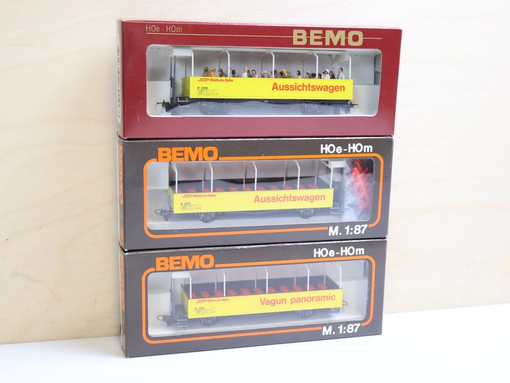 BEMO RhB 3 x Aussichtswagen H0m - Top Modelle (Gebraucht) in Winterthur ...
