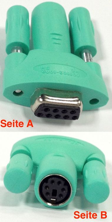 Maus Adapter PS/2-zu-DB9 BU/BU grün | Kaufen auf Ricardo