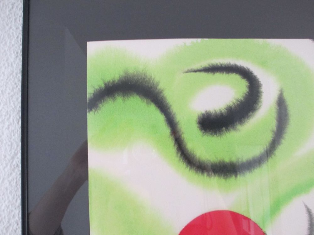 Aquarellbild in coolen Farben, hinter Glas, Unikat !!!! (Neu (gemäss Beschreibung)) in Bern für ...