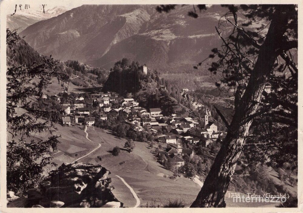 Trin GR // 1937 Dorf Gesamtansicht // Sommer (Gebraucht) in Basel für ...