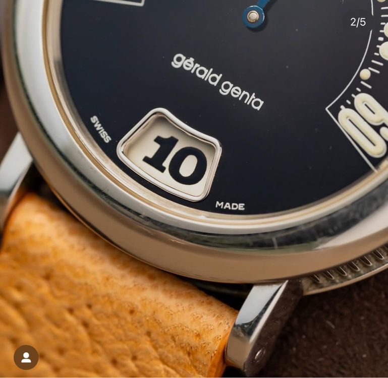 Gerald Genta Jump Hour ref. G.3634 mit Papieren (Gebraucht) in Horgen ...