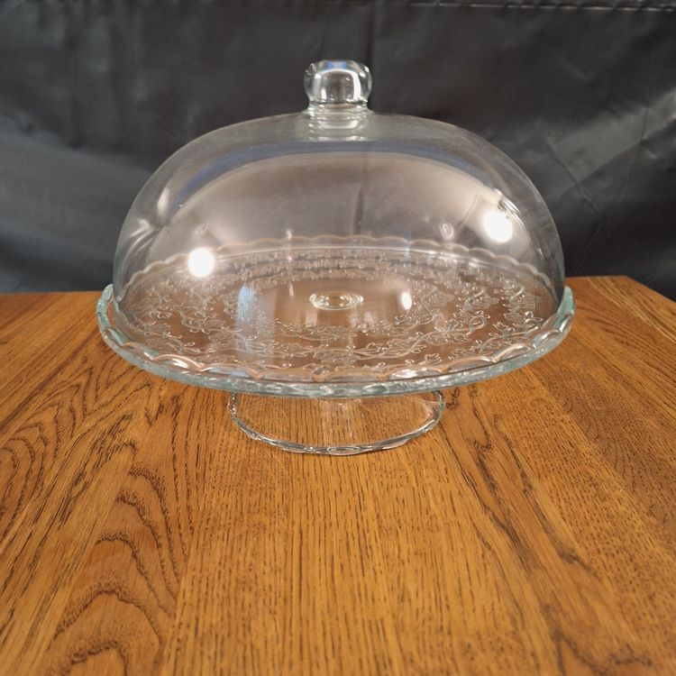 Kuchenständer mit Glas-Cloche | Kaufen auf Ricardo