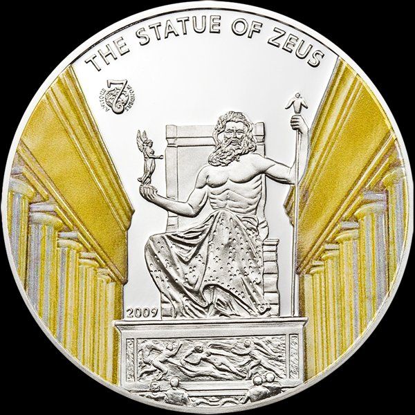 Zeus-Statue Silbermünze Coin Invest Trust 2009 Palau 25 gr (Neu und ...