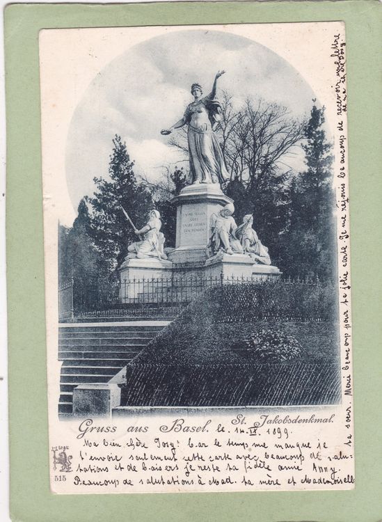 Basel St. Jakobsdenkmal 1899 | Kaufen auf Ricardo