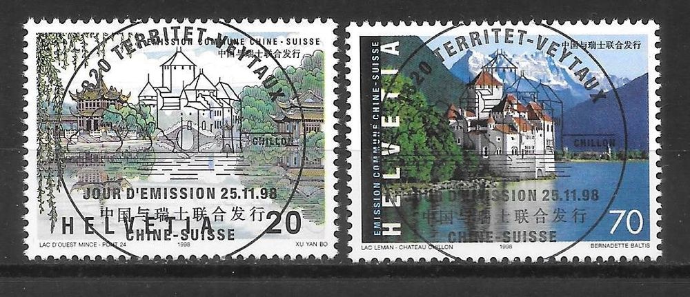 Serie 958 - 959 2 Werte ET Vollstempel Territet 25.11.1998 | Kaufen auf Ricardo