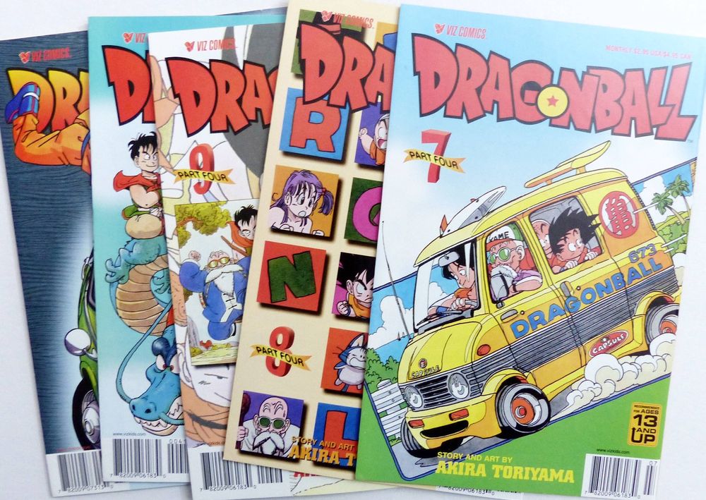 DRAGON BALL RUN 7-11 PART 4 TORIYAMA ENGLISH MANGA VIZ 2001 (Gebraucht ...