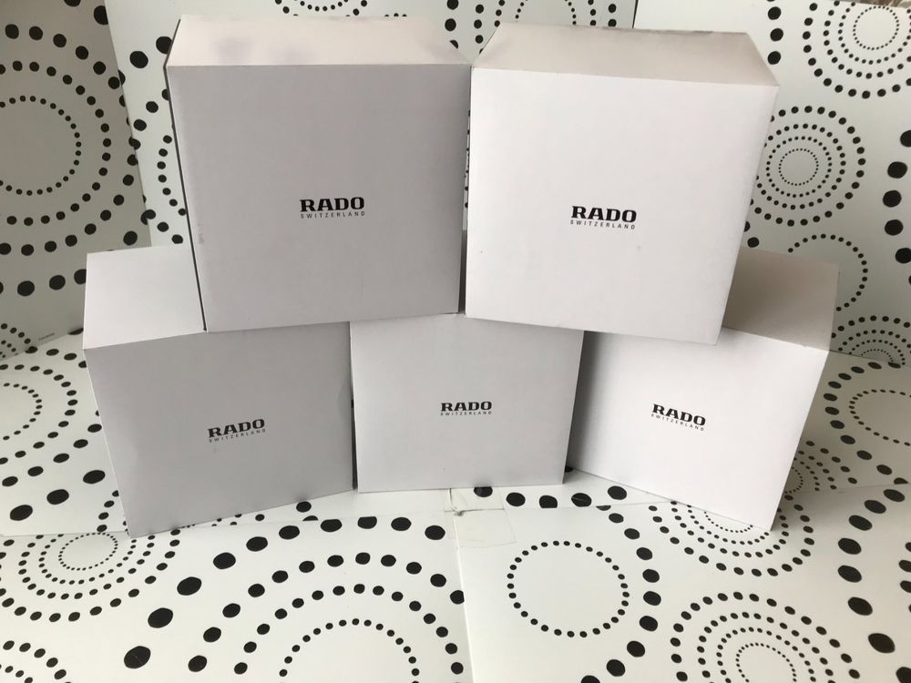 5x RADO - WATCH CASE BOX ECRIN SCHACHTEL - NEW !!!!!!!!!!!!! | Kaufen ...