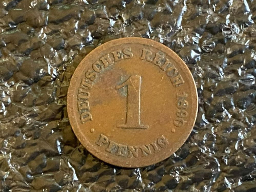 DE 1 Pfennig Deutsches Reich 1890 D (Gebraucht) in Hünenberg für CHF 1 ...