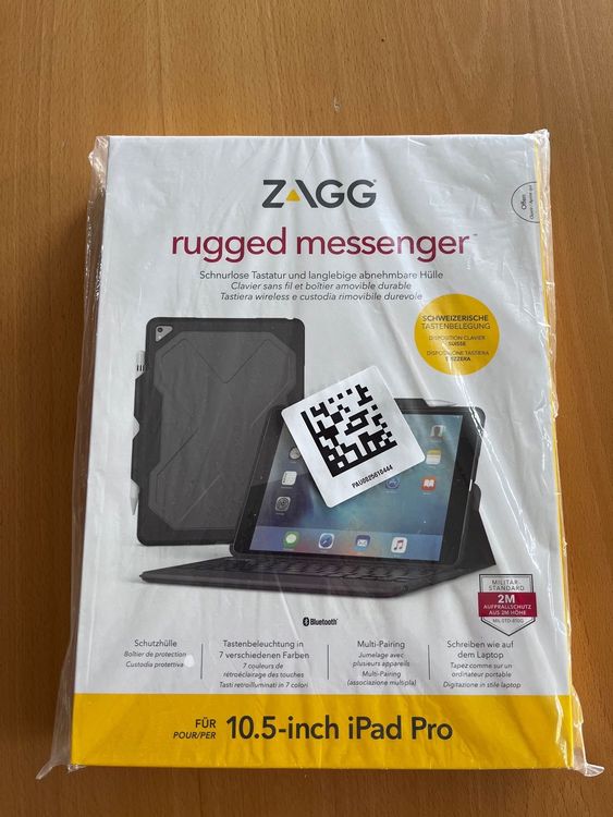ZAGG Rugged Messenger für 10.5" iPad Pro (Hülle & Tastatur) (Neu und ...