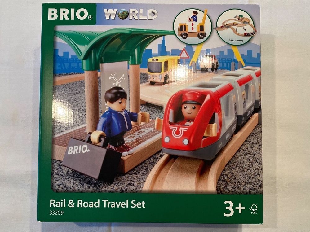 BRIO World 33209 Rail & Road Travel set (Neu und originalverpackt) in ...