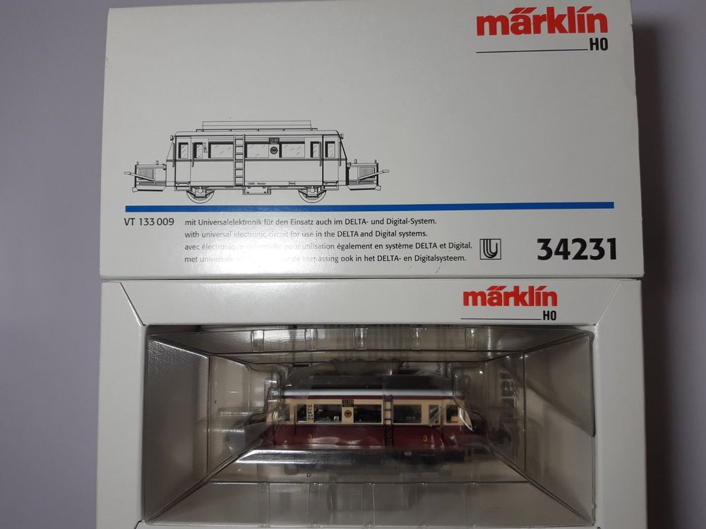 Märklin 34231 Wismarer Schienenbus VT 133 009 Delta/Digital (Neu ...