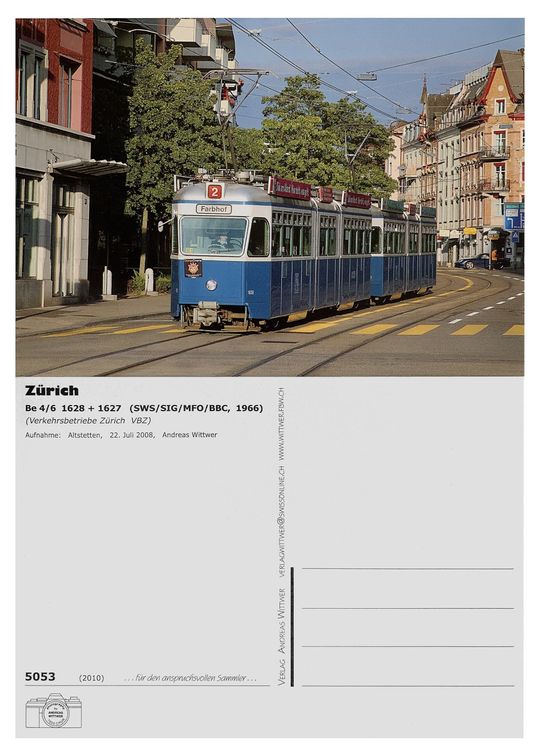 Zürich Altstetten Lindenplatz Badenerstrasse Tram VBZ Be 4/6 | Kaufen auf Ricardo