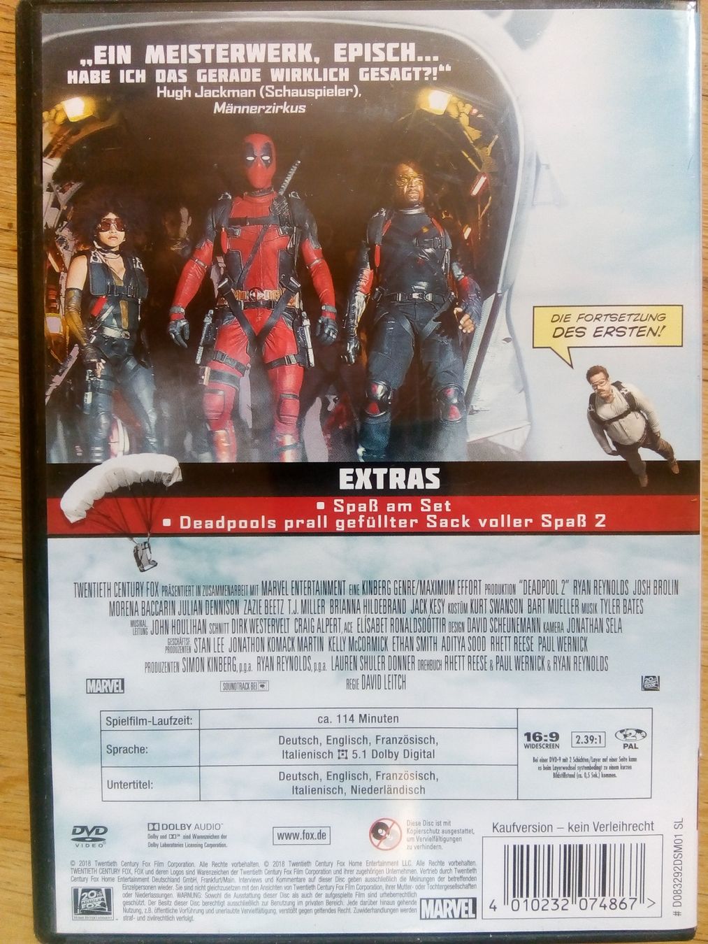Deadpool (1 & 2) Doppelpack > De-En-Fr u.a.