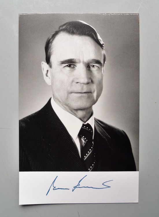 Autogramm Präsident Finnland 1982 Mauno Koivisto (Gebraucht) in ...