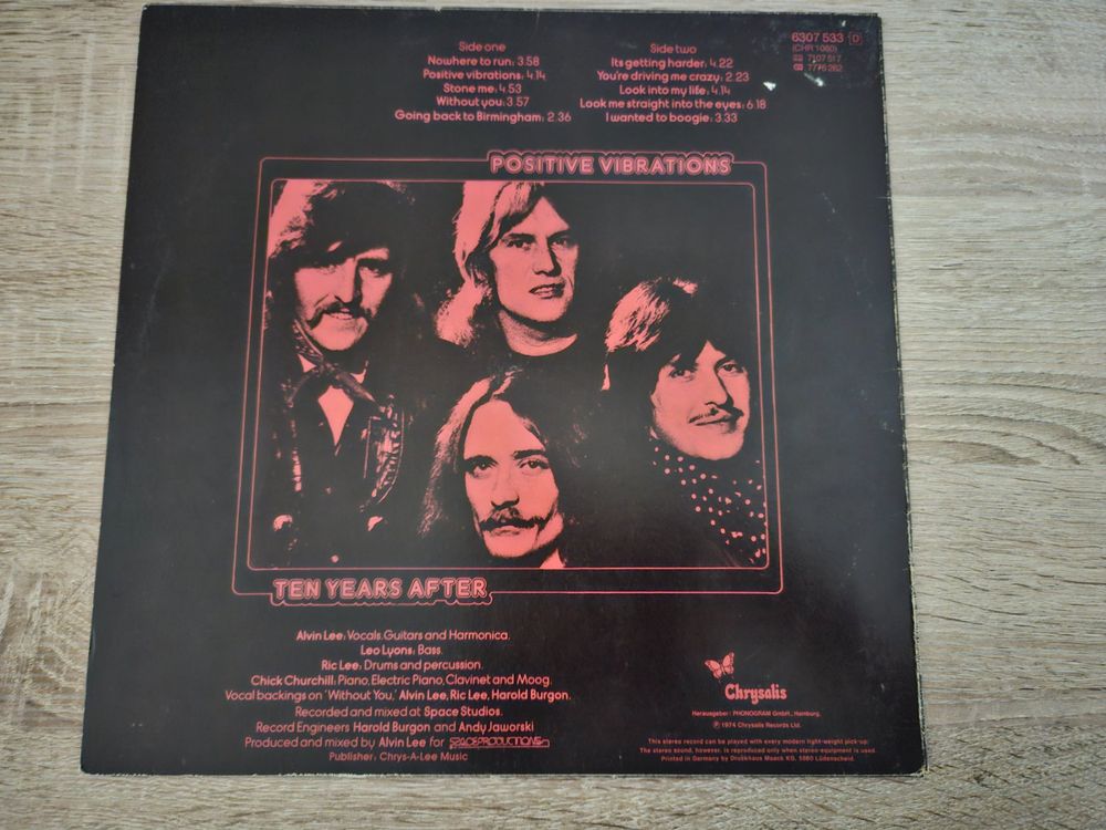 Ten Years After - Positive Vibrations LP, Top Zustand! (Gebraucht) in ...
