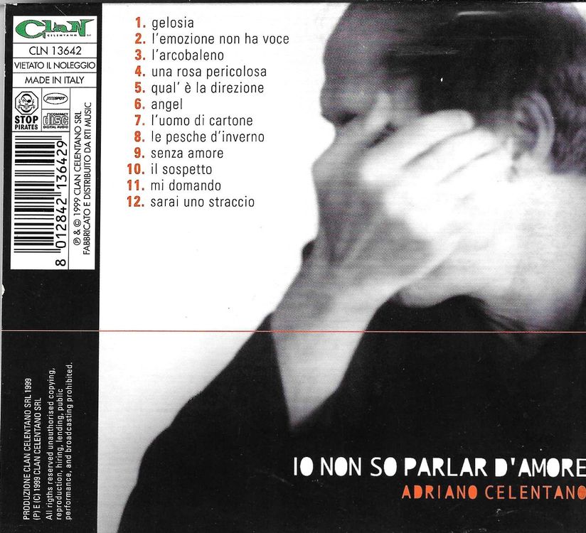 Adriano Celentano - Io non parlar d'amore (Gebraucht) in Savagnier für ...