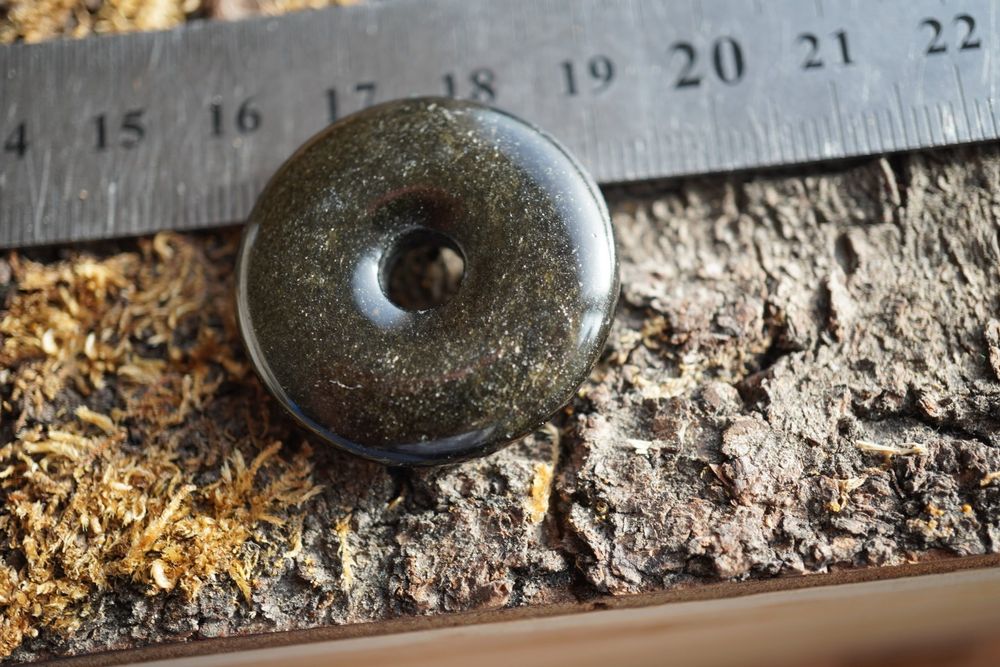 Gold Obsidian Pischeibe 30 mm Top Pi Scheibe (Neu und originalverpackt ...