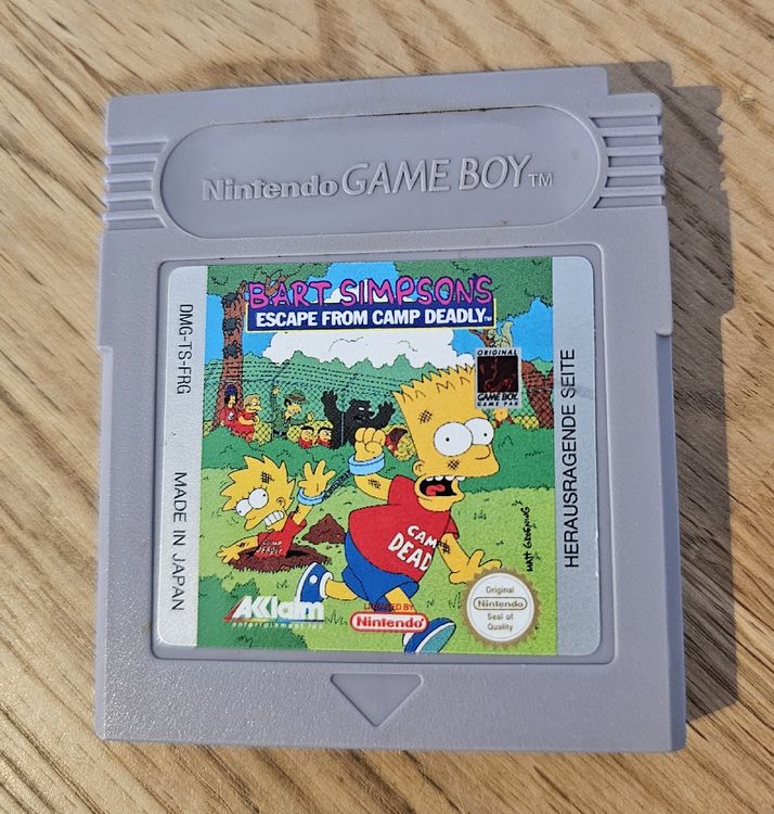 Bart Simpsons Escape from Camp Deadly Game Boy Spiel (Gebraucht) in ...