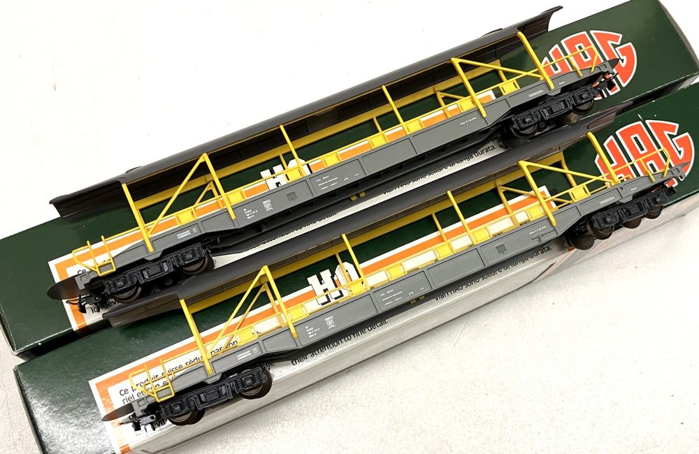 Hag 370 H0~ 2 Autoverladewagen mit Dach BLS Skls-tv 111-8 (Neu (gemäss ...