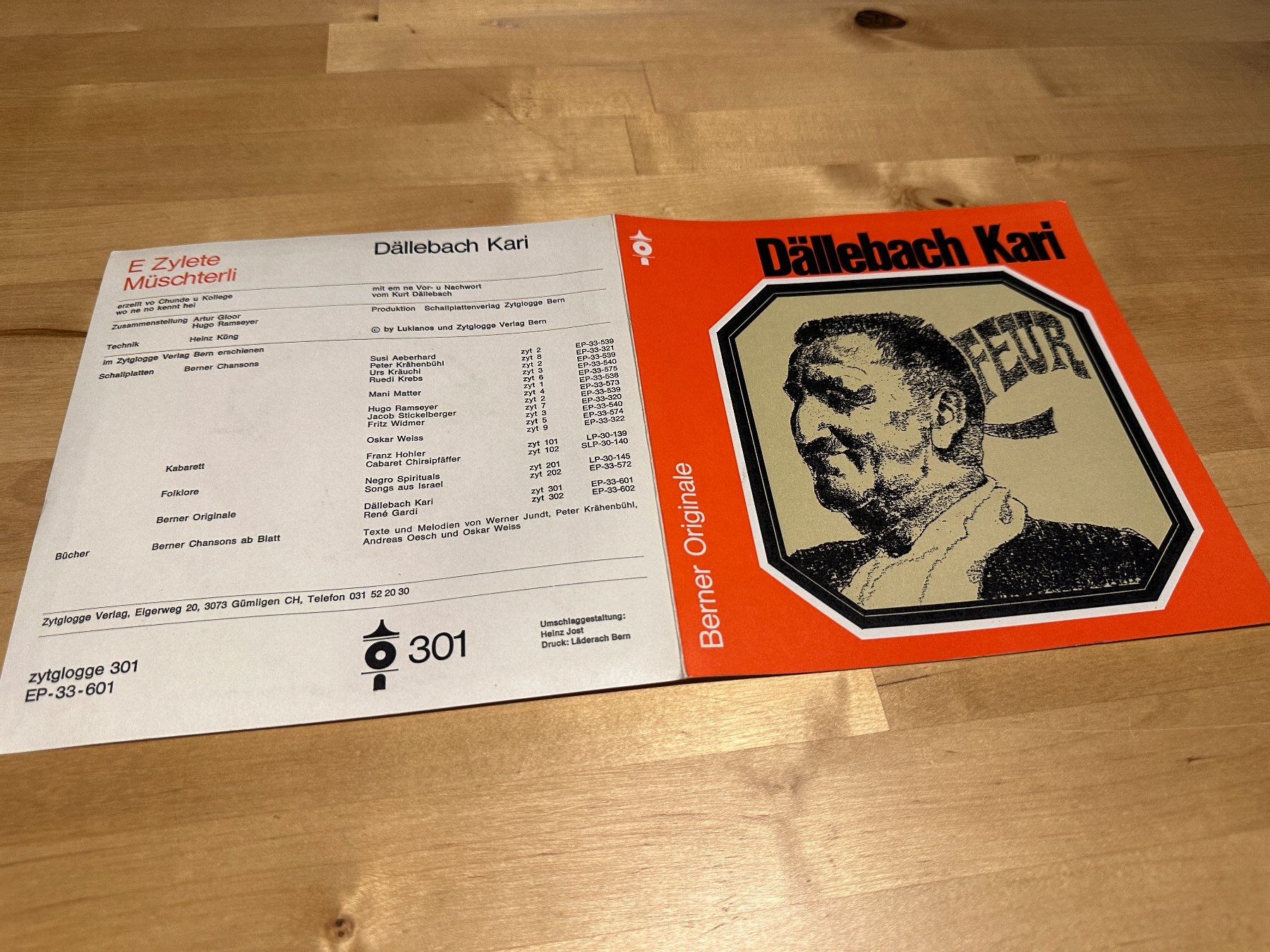 DÄLLEBACH KARI rare Single Berner Originale Kult SWISS Top (Gebraucht ...