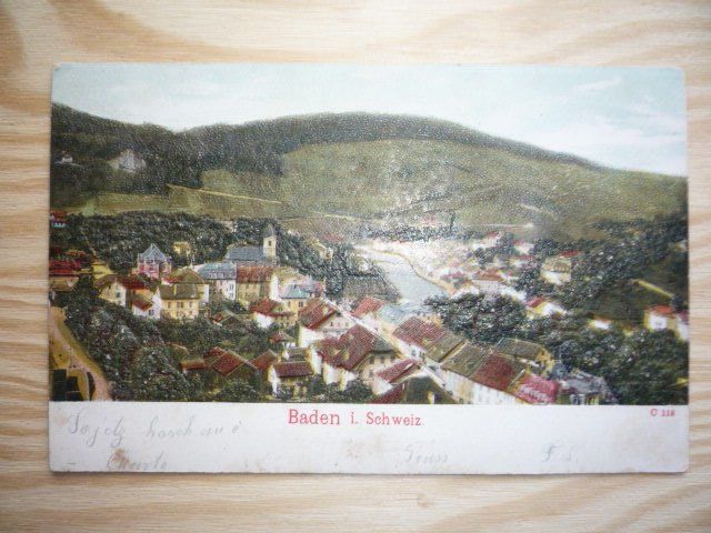 Baden i. Schweiz, Prägekarte, 7.X.07 (Gebraucht) in Rieden SG für CHF 15 – mit Lieferung auf ...