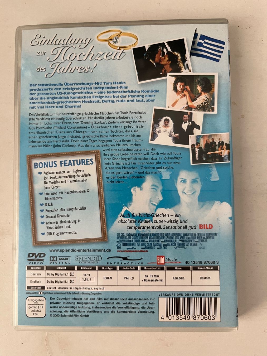 My Big Fat Greek Wedding (2003) DVD 📀 (Neu (gemäss Beschreibung)) in ...