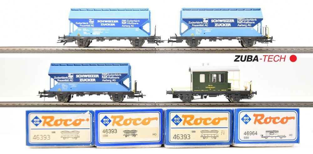Roco 4x Güterwagen der SBB H0 GS mit OVP (Gebraucht) in St. Gallen für CHF 47 – mit Lieferung ...