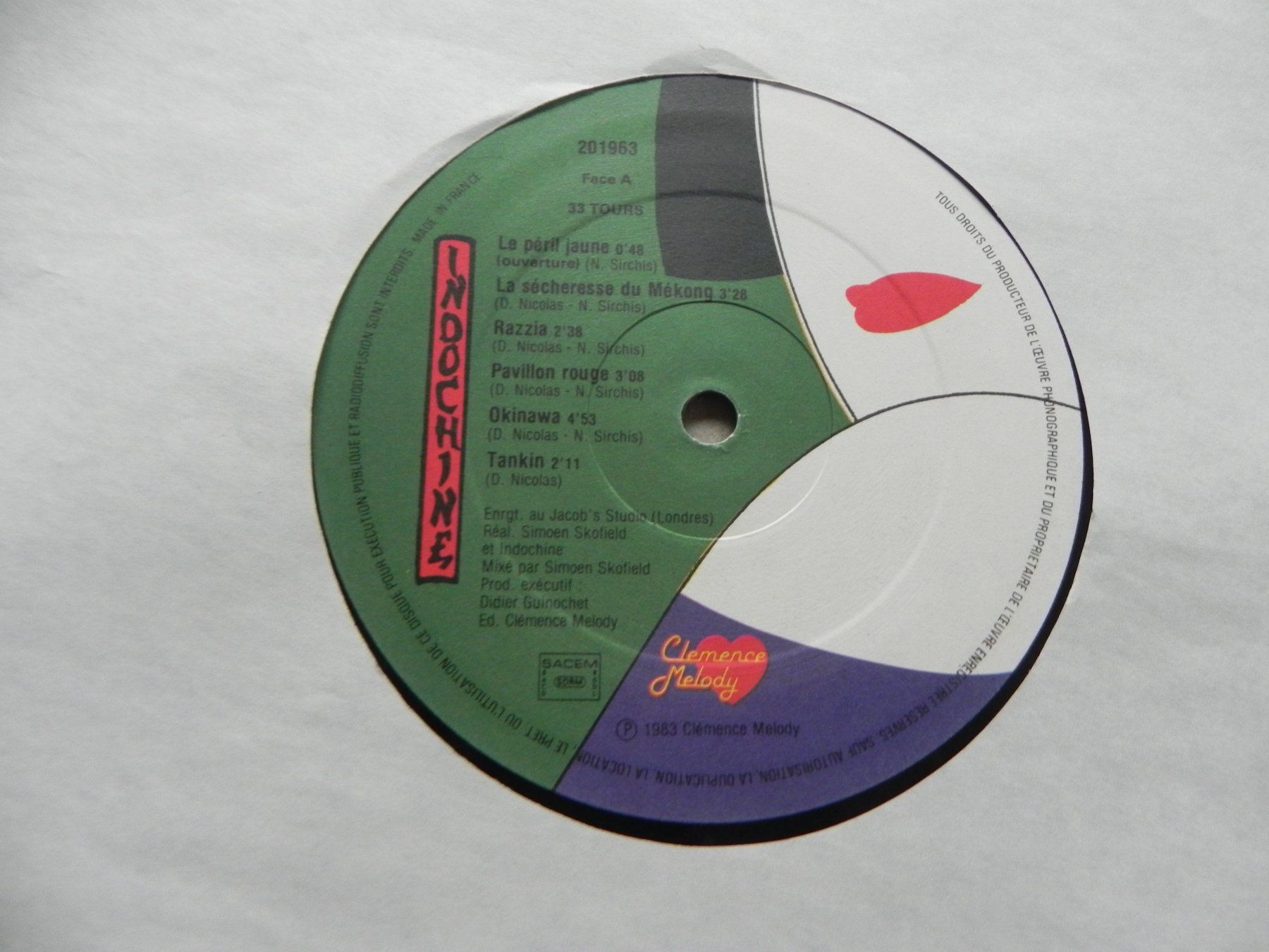 LP Frankreich New Wave Rock Pop Band Indochine 1983 Le Péril (Gebraucht ...