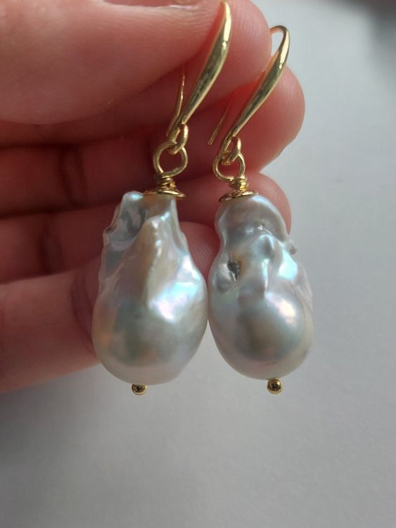 Ohrringe XXL barock grosse perlen ohrhänger (Neu und originalverpackt) in Winterthur für CHF 65 ...