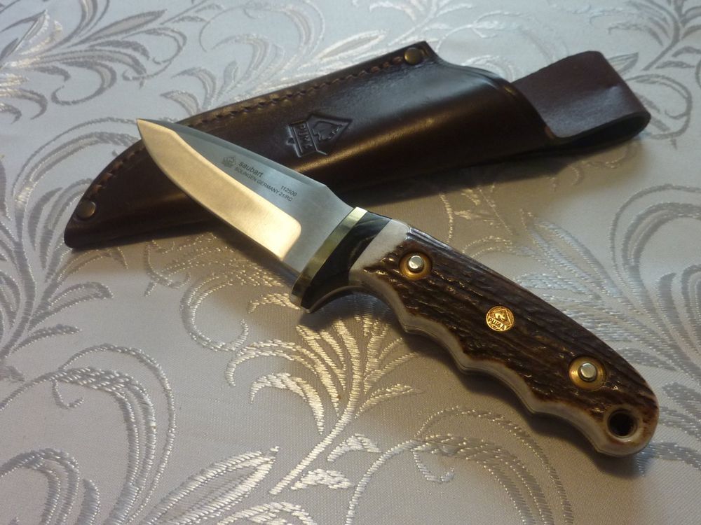 PUMAMESSER Jagdmesser 112500 SAUBART Hirschhorn Sackmesser | Kaufen auf ...