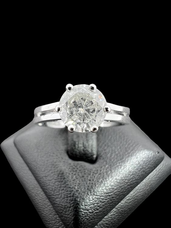 Solitär 0.96c Diamant Ring 14k Weissgold Grösse 56.5 *S825 (Gebraucht) in Zürich für CHF 869 ...