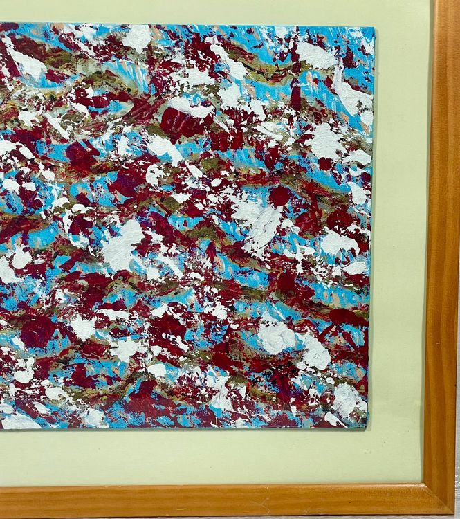 Interessante Moderne Abstrakte Gemälde unleserlich Signiert | Kaufen auf Ricardo