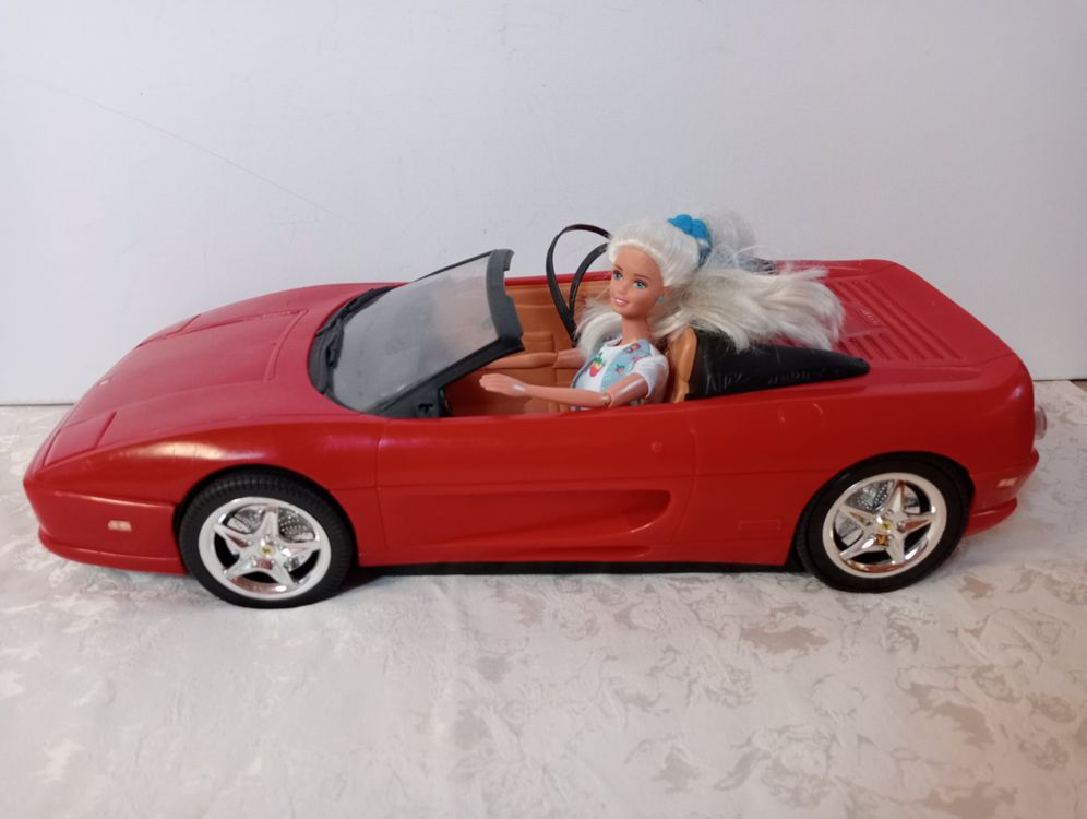 Barbie Ferrari Mattel 2000 Spider Auto rot Cabrio (Gebraucht) in ...