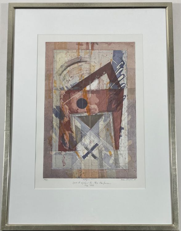 Interessante grosse Radierung unleserlich Signiert (Gebraucht) in Root für CHF 20 – mit ...