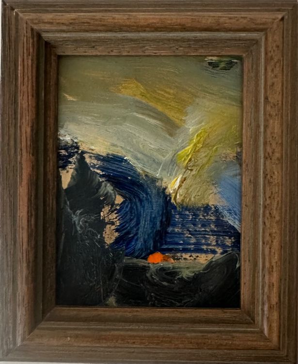 Abstrakte Landschafts Gemälde Verso Beschriftet (Gebraucht) in Root für CHF 24 – mit Lieferung ...